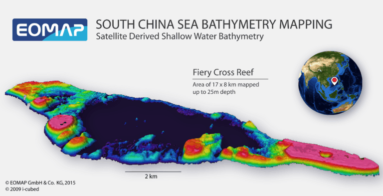 EOMAP provides bathymetry for South China Sea - Earth Observation ...